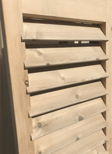 Outdoor fixed louver panel | Fixed louver shutter panels in Australia